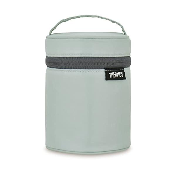 アッシュブルー/250~400ml用/RES-002 ASB・Size:250~400ml用Color:アッシュブルー・パッケージ個数:1・保温力がUPする、サーモス 真空断熱スープジャー専用ポーチ・背面にはサーモス フードコンテナースプー...