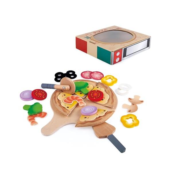 -/ワンサイズ/E3173・PatternName:ピザセット・パッケージ個数:1・世界60か国以上で愛される知育玩具、ハペのおもちゃ