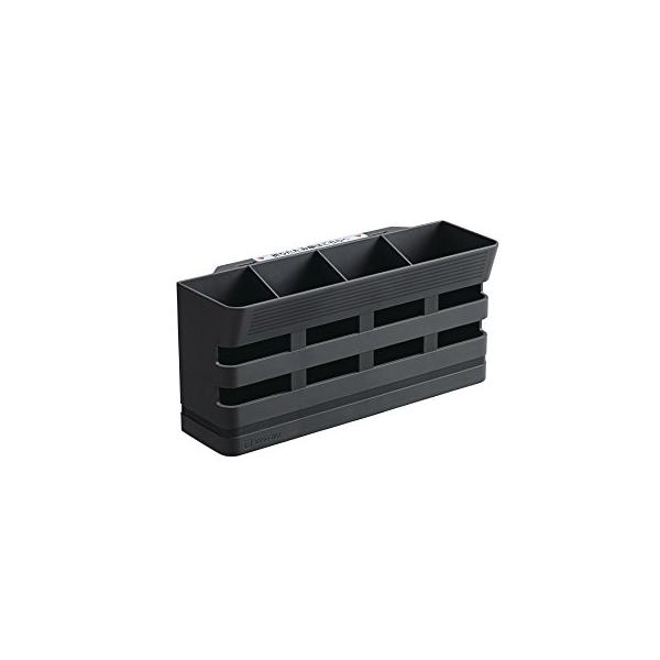 4本収納ダークグレー/9.5 x 27.6 x 13 cm/6034タ-・Style:4本収納・パッケージ個数:1・材質: HIPS背面マグネット付き・収納本数: 4本