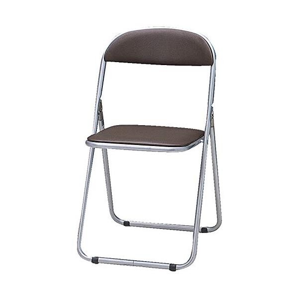 折りたたみブラウン/370×370mm/FC1000TS・Color:ブラウンSize:370×370mm・パッケージ個数:1・張地:ウレタンレザー張り、色:ブラウン・座幅(mm):370・座奥行(mm):370・座高(mm):424・パイ...