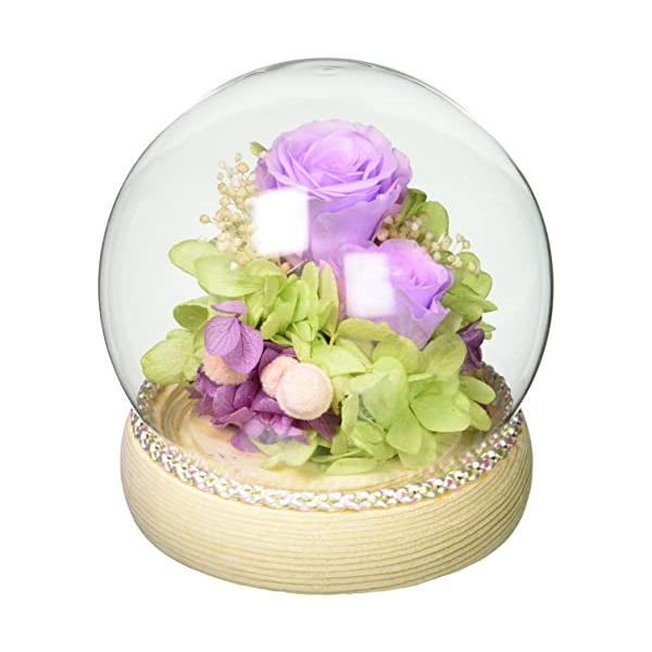 有香/Φ10×11.2cm/C24920・Color:有香・パッケージ個数:1・サイズ:Φ10×11.2cm・素材:プリザーブドフラワー・ドライフラワー・アレンジ用スポンジ・ガラス・木製土台・お花の美しさを保つプリザーブドフラワーはお供え・...