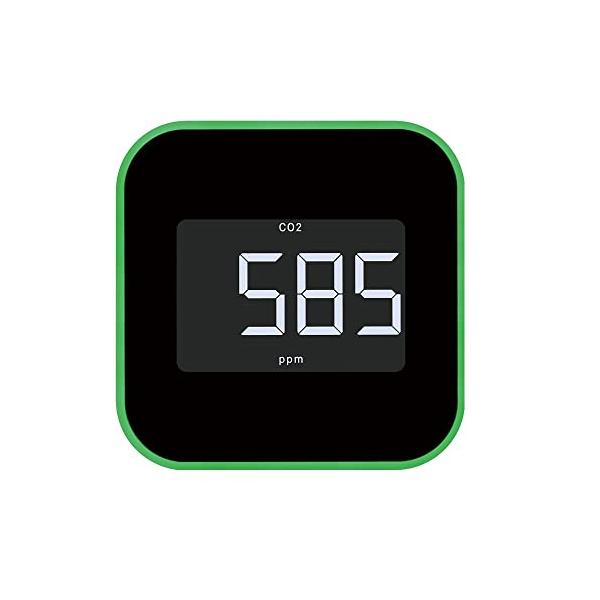 換気を促すCO2モニター-/-/CD20クロ・Style:換気を促すCO2モニター・パッケージ個数:1・緑、橙、赤の3種類のライトで直感的にCO2濃度が分かる CO2濃度を検知して換気のタイミングをライトとブザーでお知らせ・本体色：黒 外形...