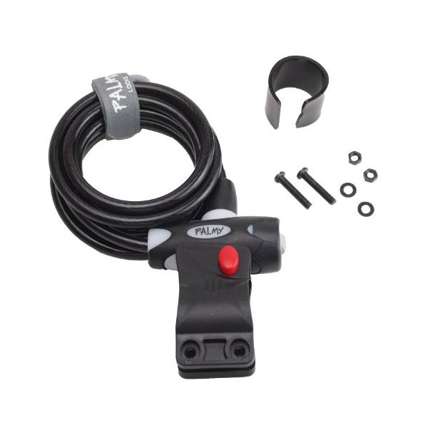 ブラック/Φ8×1800mm/912K・メーカー GRK ブランド PALMY サイズ ワイヤー寸法：φ8mm×1800mm ブラケット対応径：φ28mm〜35.5mm 付属品 ディンプルキー 3本、ブラケット 素材 スチール 加工 樹脂 ...