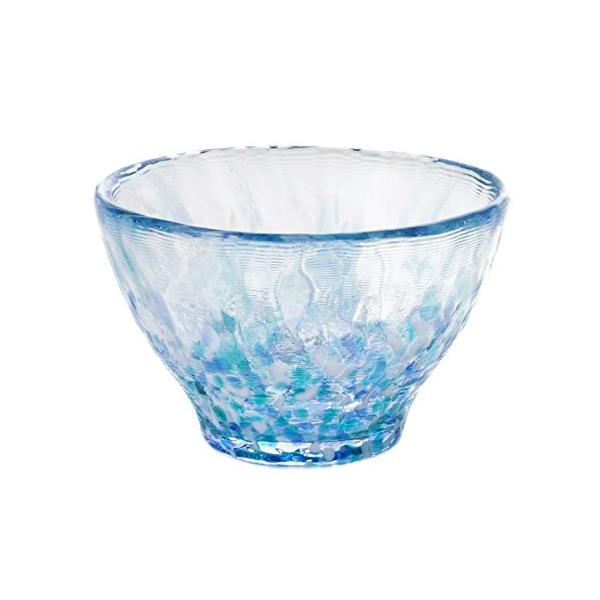 おしゃれ盃 あじさい/最大径約74mm(口径74mm)×高さ47mm/F-49783・Color:盃 あじさい・パッケージ個数:1・サイズ:約最大径7.4×口径7.4×高さ4.7cm 容量:約85ml・素材・材質:ソーダガラス 生産国:日本...