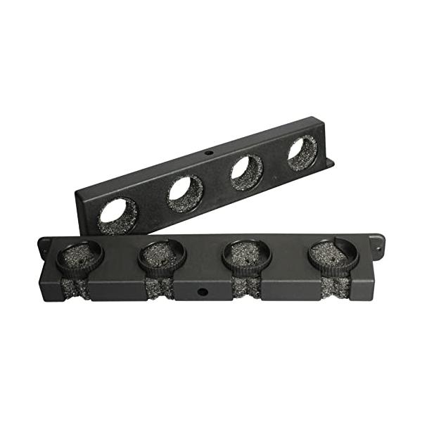 ロッドハンガー4連ブラック/L345×W65×D33mm/C84007C・パッケージ個数:1・サイズ：L345×W65×D33mm・内径：45mm