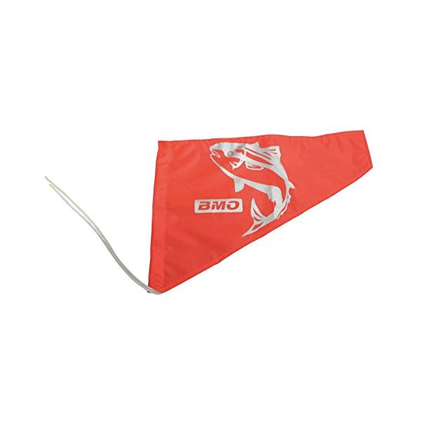 B 魚マーク(30E0066)オレンジ/-/30E0066・Style:B 魚マーク(30E0066)・パッケージ個数:1・風が無くてもフラッグがしっかり視認できるように上部と側面にワイヤーが入ったフラッグです。旗を立てることで、海上で他船...