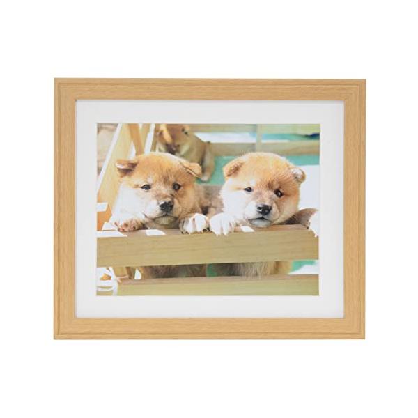 単品木地/6切/407574・Style:単品・パッケージ個数:1・前面板には透明PET板(厚さ0.5mm)を採用。軽量で、破損を防ぐことができます。・木製・厚手Vカットマット台紙(厚さ1.3mm)・額縁外寸:W322×H272mm・額縁内...