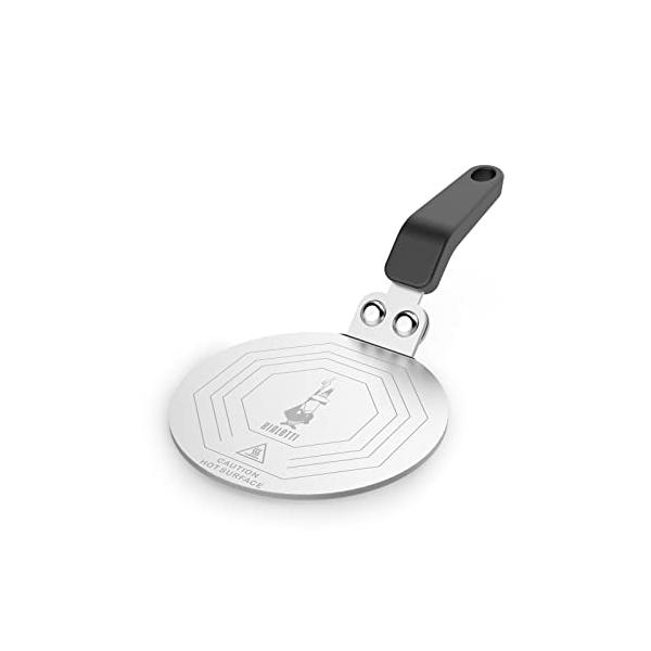 モダンブラック・シルバー/中型/DCDESIGN08・パッケージ個数:1・Bialetti（ビアレッティ）によるイタリアンコーヒー、エスプレッソを楽しむ人のためのインダクションプレートです。・イタリア文化を背負ってビアレッティは100年以上...