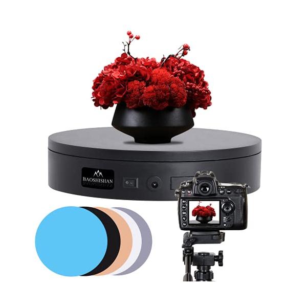 黒い/直径21cm 最大耐荷重量30kg/-・Color:黒いSize:直径21cm 最大耐荷重量30kg・パッケージ個数:1・多機能の遠隔操作功能回転のスピード、方向、角度がリモコンで調整できます。連続回転モードと間欠回転モードこの二つの...