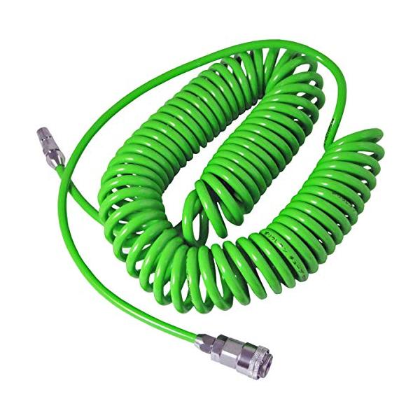 10mグリーン/φ5.0×8.0mm/27695・Size:φ5.0×8.0mmStyle:10m・ホース:ポリウレタン樹脂 長さ10m(有効伸長:全長×70%)・ワンタッチカプラ付きなので差込むだけで、接続OK