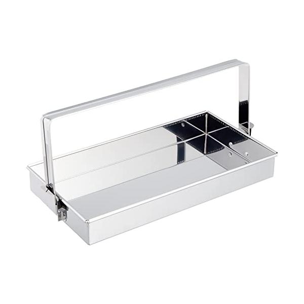 銀/幅310mm×奥行170mm×高さ40mm/GOK01・パッケージ個数:1・サイズ:幅×奥行×高さ(mm)310×170×40・重量:409g・素材・材質:18-0ステンレス・原産国:日本・内寸法:303×158