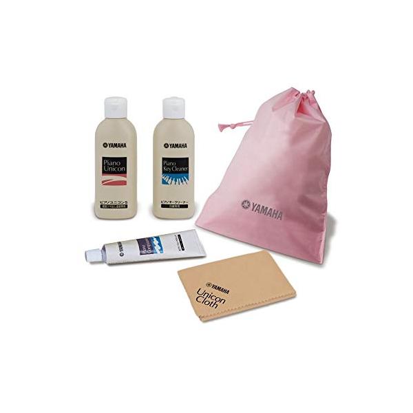 -/単品/PUOS2・パッケージ個数:1・ピアノユコニンS 150ml、ピアノキークリーナー150ml、ピアノコンパウンド70g、ユニコンクロス290×310mm　各１個がセット・収納袋（きんちゃく袋）が付属。