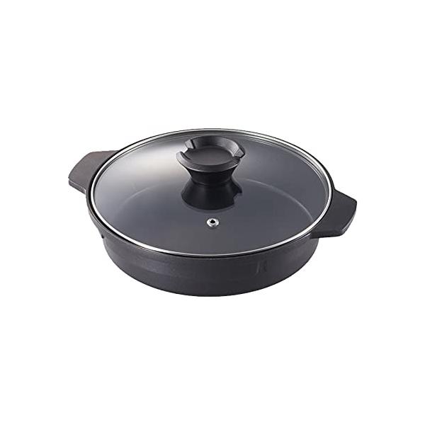 ブラック/約 幅258×奥行218×高さ103mm/CB-A-MPJ・浅型のプレート形状のため、「焼く」「煮る」「蒸す」「炊く」など、多彩なメニューが楽しめます。・イワタニのカセットコンロのごとくにハマる安全設計。・商品セットサイズ：約幅2...