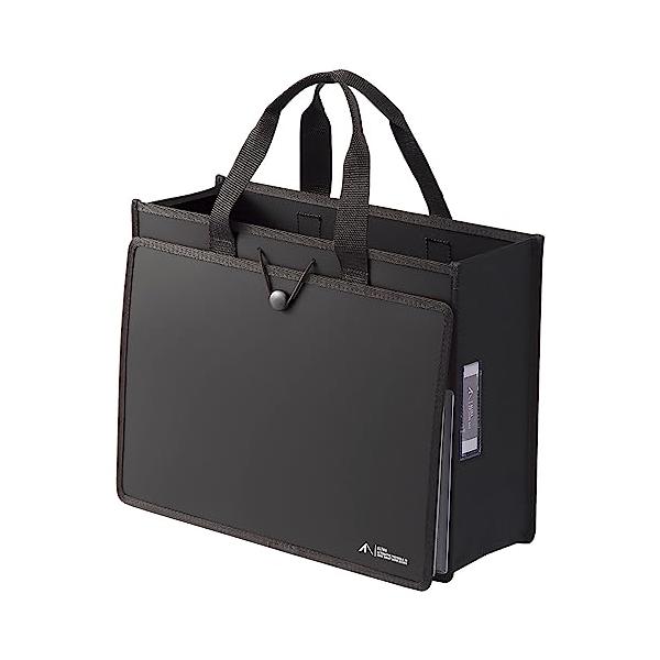 ブラック/4 号 A/A7773-24・Color:ブラック・パッケージ個数:1・【仕様】折りたたみ式のP.P.製ツールバッグ・【特長】底板を入れるとしかっり自立、抜き取るとスリムに持ち運べる・【側面】ジャバラポケット（1仕切付き）・【両サ...