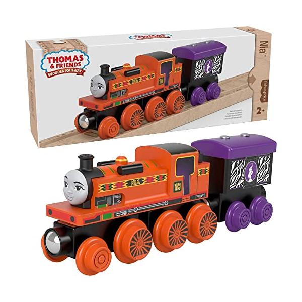 【4】ニア【3】ニア/-/HBK23・Color:【3】ニア・パッケージ個数:1・【内容】アフリカのケニア出身のタンクきかんしゃ。自分のきもちにすなおで、よく考えてから行動します。きかんしゃトーマスの木製シリーズは、そのぬくもりあふれる手触...