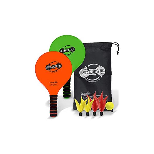 【 全米で大ヒットのバドミントンセット、各賞受賞！ 】ジャズミントンは全米で大ヒットのバドミントンセットで、各賞を受賞しています。・【 いつでもどこでもプレイできます！ 】庭、芝生、公園、駐車場、キャンプ場、自宅のリビングなど、屋内・屋外問...