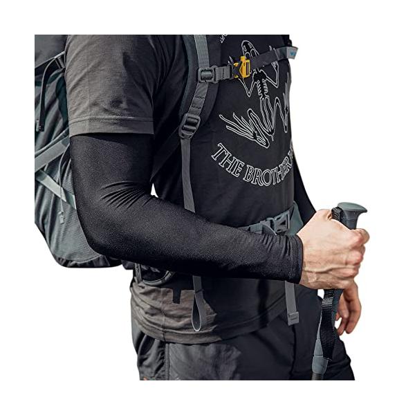 カジュアルブラック/L/-・Size:LColor:ブラック・【紫外線から肌を守る】大切なお肌を守る為には、お顔だけでなく腕の紫外線対策も肝心！業界最高水準UPF50＋、紫外線カット率は99％以上で、効果的に紫外線をブロックし、サッと着ける...