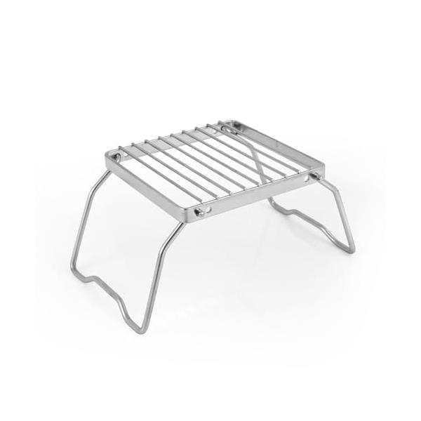 使用サイズ：約16cm*16cm*12cm 収納サイズ：約17.5cm*16cm*3.3cm 耐荷重：20kg 本体重量：約0.48kg・良い材質：ステンレススチール製のシングルバーナースタンドのため、サビにくく、耐熱性と耐久性も抜群です・...