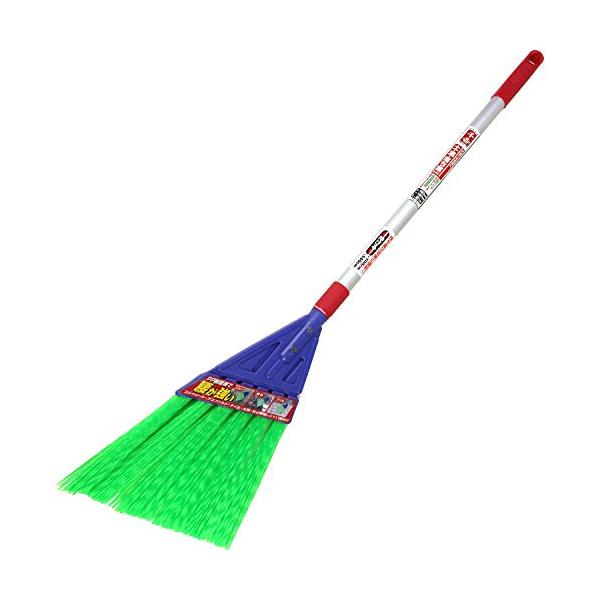 パイプ柄穂色:グリーン/伸縮式(100~140cm、穂幅約27cm)/SGPB-3・Size:伸縮式(100~140cm、穂幅約27cm)Style:パイプ柄・パッケージ個数:1・用途:土、泥、落ち葉の掃除・全長:1000~1400mm・穂...