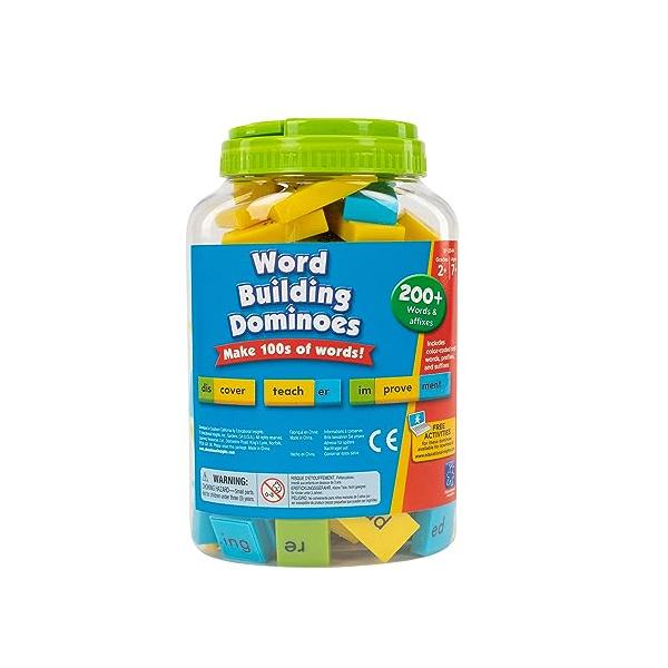 -/ワンサイズ/EI-2944・パッケージ個数:1・世界80カ国以上で愛されるラーニングリソーシズ (Learning Resources) 社の「並べて作る！英単語ドミノ (Word Building Dominoes)」で、初期の英語学...