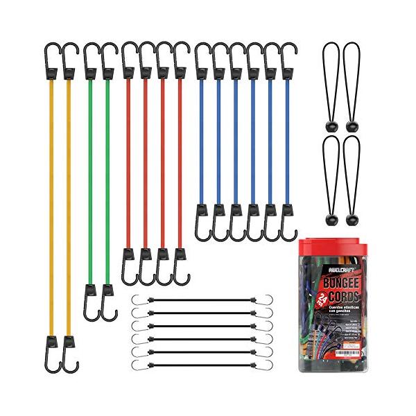 24本セット多彩/8mm/XH-AZ8024-jp・Style:24本セット・【高品質】本製品の8mmコートはドイツ製品安全法に基づくGS認証を取得済みの工業用強度相当の素材を採用。荷物の仮留めや固定に適用し、旅行時に連れた荷物のストラップ...