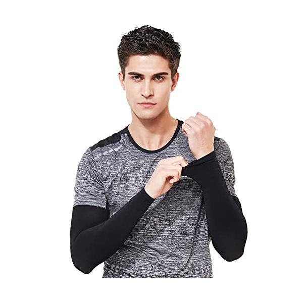 カジュアルブラック/M/-・Size:MColor:ブラック・【UPF50+・紫外線から肌を守る】暑い夏の時期で、お顔だけでなく、紫外線から日灼けしやすい腕を守ることも重要になります。厳選されたUVカット素材を採用して、業界最高水準UPF5...