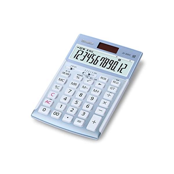 ジャスト(12桁)ブルー/1個 (x 1)/JS-20DC-BU-N・Color:ブルーPatternName:単品・パッケージ個数:1・サイズ：174.5×107.0×24.2(mm)　質量：210g・ソーラーと内蔵電池のツーウェイ・パワ...