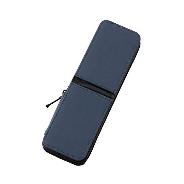 レトロネイビー×グレー/S/FY338K・Size:SColor:ネイビー×グレー・パッケージ個数:1・カバンの小さな隙間に収納できるスペース効率型ペンケース・上フタがパタリと開いて中が良く見える! マグネットで固定してスムーズに出し入れで...