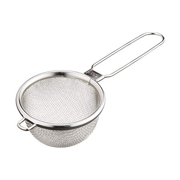-/小/362019・Size:小・パッケージ個数:1・サイズ(約):外径6.5×柄長8.8cm・素材・材質:18-8ステンレス・生産国:日本 (燕三条)・内アミ/40メッシュ、外アミ/18メッシュ