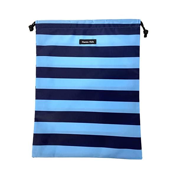 ボーダーネイビー/L/CDS-BNV-L・縦43cm×横32cm・消臭効果と抗菌効果の「デオドラントネーム(R)」付き・Lサイズにはたくさんの着替えを入れるのに便利