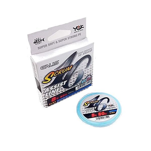 6号/60lbブルー/60LB（6号）/SCRUM 16 lb・Color:ブルーStyle:6号/60lb・パッケージ個数:1・主な対応魚種:カンパチ ブリ ヒサマサ ハマチ タチウオ マダイ など全魚種対応・主な釣法:船・素材:PE(ダ...