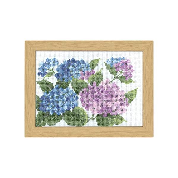 6月アジサイ6月/出来上がりサイズ : 額外径 : 15×20cm・額内径 : 11.6×16.6cm/OLY-K7512・Style:6月アジサイ・(b)本体サイズ :(/b)額外径:約15×20cm 額内径:約11.6×16.5cm