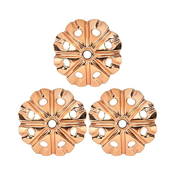 シンプル-/76mm/76mm・Size:76mm・パッケージ個数:1・用途:鉢植用銅鉢底・特徴:鉢底からの土の流出防止、ナメクジの侵入防止に最適・サイズ:直径76mm・入数:丸型3枚入・材質:銅