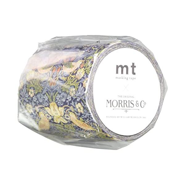 カラフル/-/MTWILL26・パッケージ個数:1・貼ってはがせるマスキングテープmt・人気のウィリアムモリスコラボシリーズ・50mmの太幅で装飾がしやすい・インテリア小物への装飾とも相性が良い・【サイズ】50mm×7m