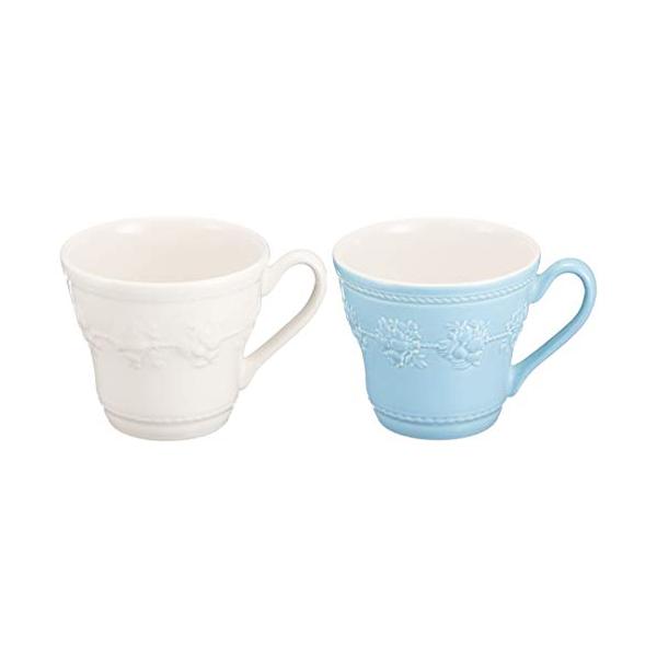 アイボリー・ブルーアイボリー・ブルー/350ml/1054014・Color:アイボリー・ブルー・パッケージ個数:1・サイズ:約直径10.2×高さ8.9cm・本体重量:0.5kg・素材:アーザン ウェア・生産国:インドネシア・容量:約350ml