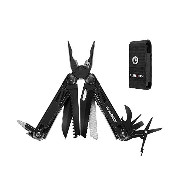 ブラック/-/ST021023AJ・Color:ブラック・【仕様】材質：ステンレス。重量：0.27kg。サイズ：102mm（折畳状態）/160mm（展開状態）。楽にあらゆる多機能ツール袋をポケットに収納でき、かつ装備一式が完備され、苦しい作...