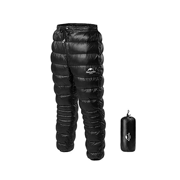 ブラック-ポケットなし/XL/DW Down Pants-long version・Color:ブラック-ポケットなしSize:XL・【高級ダウン・快適な温度を約束】Naturehike ダウンパンツは90%高級羽毛で、臭いや不純物はありま...
