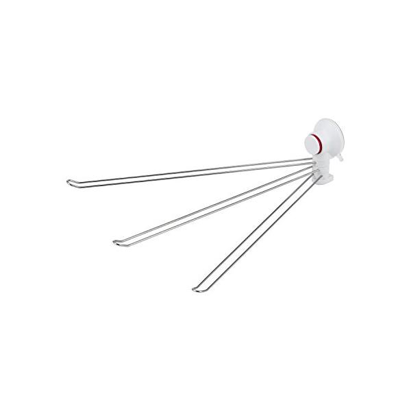 マルチ/34×3×8cm/KK-047・パッケージ個数:1・サイズ:34×3×8cm・耐荷重:1本につき200g・ボタンを押して吸着力が復活する、強力吸盤ふきん掛け。・赤い目印が出たら、ボタンを押して吸着力を復活させることができる。・サビに...