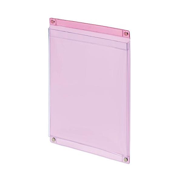 透明ピンク/A4/MP-C4TP・Size:A4Color:透明ピンク・パッケージ個数:1・製品サイズW230×H337×D11mm・仕様深めの透明ポケットマチ付・ポケット内寸W224×H288×D10mm・耐荷重200g・素材軟質塩化ビニ...