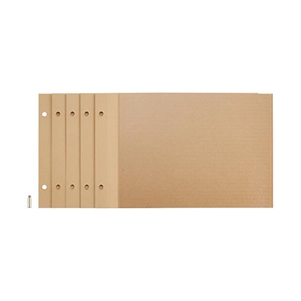 ビス式ベージュ/A5/ア-A5PR-5-KR・Size:A5PatternName:単品・パッケージ個数:1・規格:A5サイズ・プラコート台紙(クラフト)5枚・貼付有効サイズ:タテ130×ヨコ190mm・本体寸法:タテ149×ヨコ230mm...