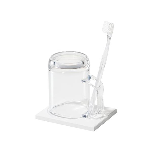 クリア/約幅15.2×奥行10×高さ9.3cm/120698・Color:クリアPatternName:マグ・トレーセット・パッケージ個数:1・本体サイズ:スタンドマグ/約幅10×奥行7.2×高さ10cm、珪藻土トレー/約幅11.5×奥行8...