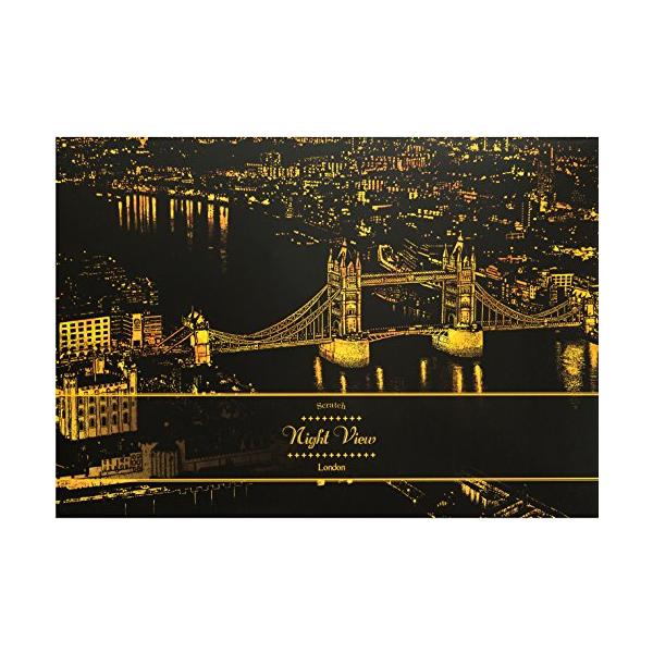 ブラック/-/NV-LON・セット内容:デザイン入りスクラッチ板紙1枚/無地のスクラッチ板紙1枚/スクラッチスティック1本・サイズ:410×290mm・素材:紙、スクラッチインク