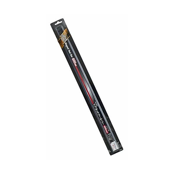 ブラック/600mm/4907052409163・Size:600mm・パッケージ個数:1・強力マグネットで工具を収納・木ネジ×2付属・製造国:中国