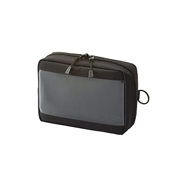 ボックスA6 ブラック/A6/F7582-24・Size:A6Style:ボックス・パッケージ個数:1・開閉部施錠可能なダブルファスナー(南京錠が装着できる穴付き)・本体表面中身が見える窓加工・本体背面ファスナーポケット付き・材質本体/ポリ...