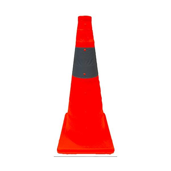 コーンオレンジ/62cm/8201025・Size:62cmStyle:コーンColor:オレンジ・パッケージ個数:1・●色：オレンジ●幅(mm)：295●高さ(mm)：使用時：約620mm、 収納時：50mm●折りたたみ可否：可