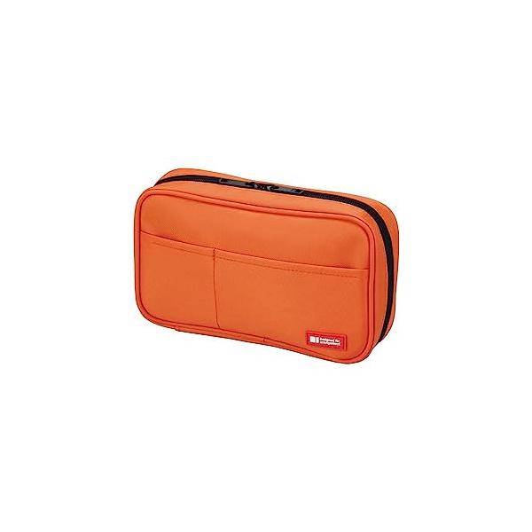 シングル橙/シングル/722bd9ee-ffe0-4d54-a288-323f034fde48・Color:橙Size:シングル・パッケージ個数:1・収容量12~14本程度(ペンの太さによって異なる)・特徴見開きブックタイプ・内ポケット小型...