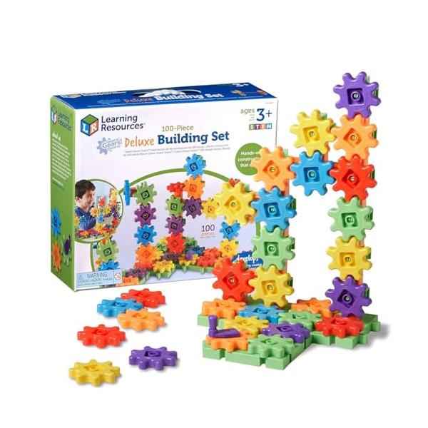 100ピース(デラックス)Multicolor/12.00 x 10.40 x 4.10 Inches/LER9162・Style:100ピース(デラックス)・パッケージ個数:1・組み立て方は無限大。カラフルギアブロックで楽しい回転の世界を...