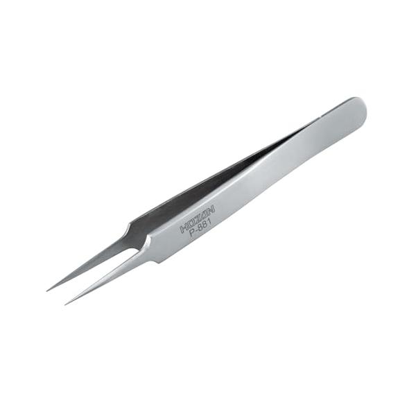 先細-/-/P-881・Style:先細・パッケージ個数:1・??湿気や環境変化に強い錆びにくいステンレス製ピンセット P-881ピンセットは、耐食性に優れたステンレス（SUS304）を採用しており、湿気や環境の変化にも強く、長期間使用して...