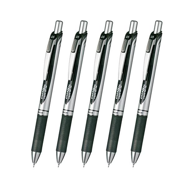 シルバー軸黒/0.5mm/XBLN75ZA(5)・Size:0.5mm・パッケージ個数:1・カラー:黒・サイズ:45×15×200mm・重さ:12g・ボール径:0.5mmニードルチップ・軸色:シルバー