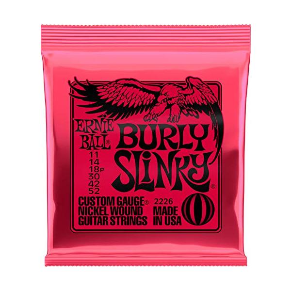 1パックバーリー(11-52)/バーリー(11-52)/P02226・Size:バーリー(11-52)Style:1パック・パッケージ個数:1・アーニーボール・スリンキーは、スラッシュ、ジミー・ペイジ、メタリカ、エリック・クラプトンなど、世...